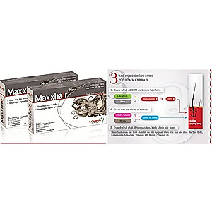 06 Boxes + Free 1 - Maxxhair Help for Hair Strong, Enhances The Health of The Hair - Thuốc Mọc Tóc Maxx Hair-Ship from USA time 7-14 Days