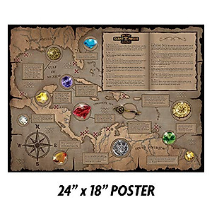 MindWare Dig It Up Discoveries Pirate: Giant Discovery Project for Kids – Dig up 13 Inspiring Charms – Includes a Bonus dig, 2 chisels and 1 Poster Filled with Pirate Facts and lore