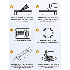 BNYD Microwave Pasta Cooker, Spaghetti Cooker with Lid