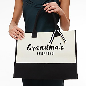 FORBIDDEN PAPER Gifts for Grandma Shopping Bag Tote Bag Gigi Gifts Grandma Birthday Gifts Grandmother Gift Ideas New Grandma Gifts Handbag Birthday Retirement Christmas Gifts for Travel Trip Vacation