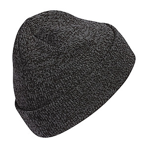 adidas Men's Team Issue Fold Beanie, Discontinued, Black-Onix Grey/White F23, One Size
