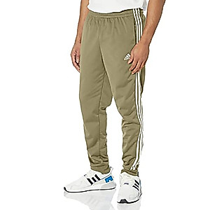 adidas Mens Sportswear Basic 3-stripes Tricot Tracksuit, Olive Strata, Large US