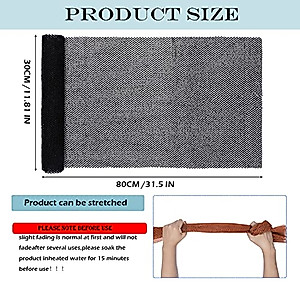 African Exfoliating Net,JASSINS African Sponge Net,Body Exfoliating Long Net Shower Body Scrubber Back Scrubber Skin Smoother (Black + Beige)