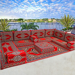 Arabic U Shaped Sofa Set, Arabic Floor Seating, Arabic Floor Sofa, Arabic Majlis Sofa, Bench Cushions, Seating Cushions, Arabic Couches