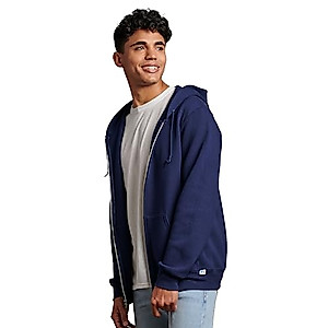 Russell Athletic mens Dri-power Fleece Full Zip athletic hoodies, Navy, XX-Large US