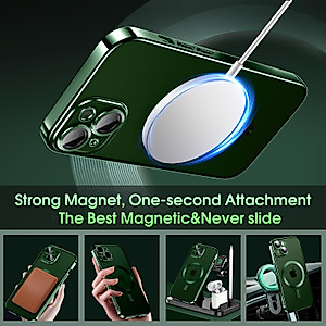 DOSNTO Magnetic for iPhone 13 Mini Case with MagSafe [ Integrated Camera Protecion] Translucent Matte Soft Slim Cover, 10FT Military Grade Drop Tested [Anti-Scratch] Wireless Charging