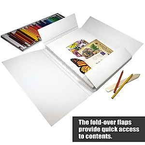 Lineco Archival Storage Art Folio, for Preserving 11x14 Inch Artwork Photographs Prints Letters or Documents, Acid-Free Folder with 1.25 Inch Deep, Pack of 1