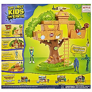 The Last Kids On Earth - Tree House of Awesomeness Playset, Includes Exclusive Jack Action Figure & 2 Zombies