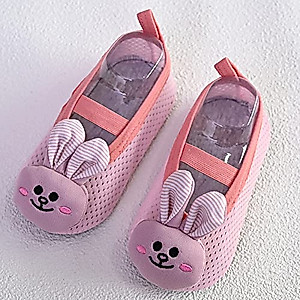 Lykmera Animal Kids Boys Girls Socks Barefoot Shoes Socks Non Slip Floor Cartoon Pattern Mesh Infant Shoes Kd8 Shoes (Pink, 6-12 Months)