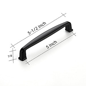 Ravinte 30 Pack 5 Inch Kitchen Cabinet Handles Matte Black Cabinet Pulls Black Drawer Pulls Kitchen Cabinet Hardware Kitchen Handles for Cabinets Cupboard Handles Drawer Handles