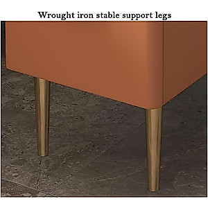 GIADO Gorgeous Nightstand Nightstand W/ 2 Drawers Faux Marble Top Bedside Table Narrow Bedside Cabinet Minimalist End Table Space Saving Bedside Dresse Save Space