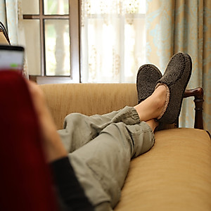 RockDove Men's Nomad Slipper with Memory Foam, Size 11-12 US Men, Mocha