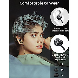 PRO Stereo Headphones Compatible with Your Samsung Galaxy Note 10/Plus/Lite/+/5G/Note10 with Hands-Free Built-in Microphone Buttons + Crisp Digital Titanium Clear Audio! (USB-C/PD)