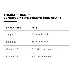 Therm-a-Rest Synergy Lite Mattress Sheet, 25, Stargazer