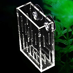 MOCOHANA® Transparent Acrylic Mini Suction Cup Aquatic Plant Cup Pot Planter Holder for Aquarium Fish Tank Decor (S)