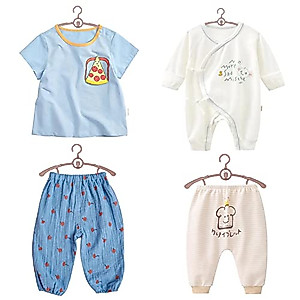 Baby Nursery Closet Hangers, LIYUXIDONG Extendable & with 360° Swivel Hook Infant Hanger, Newborn Non-Slip Hanger, 20pcs Pink Adjustable Children Coat Hanger for Girl Boy Toddler Kid Hangers