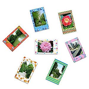 Sunmns 6 in 1 Colorful Bundle Kit Accessories Compatible with Fujifilm Instax Mini 11/9/ 8/90/ 70 Camera, Accessory Include Film Sticker, Desk Frames, Hanging Frame