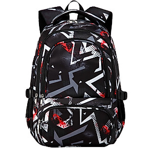 BLUEFAIRY Boys Backpacks for Teenage Kids Elementary School Bags Sturdy Middle School Bookbags Lightweight Waterproof Presents Gift Age 5-10