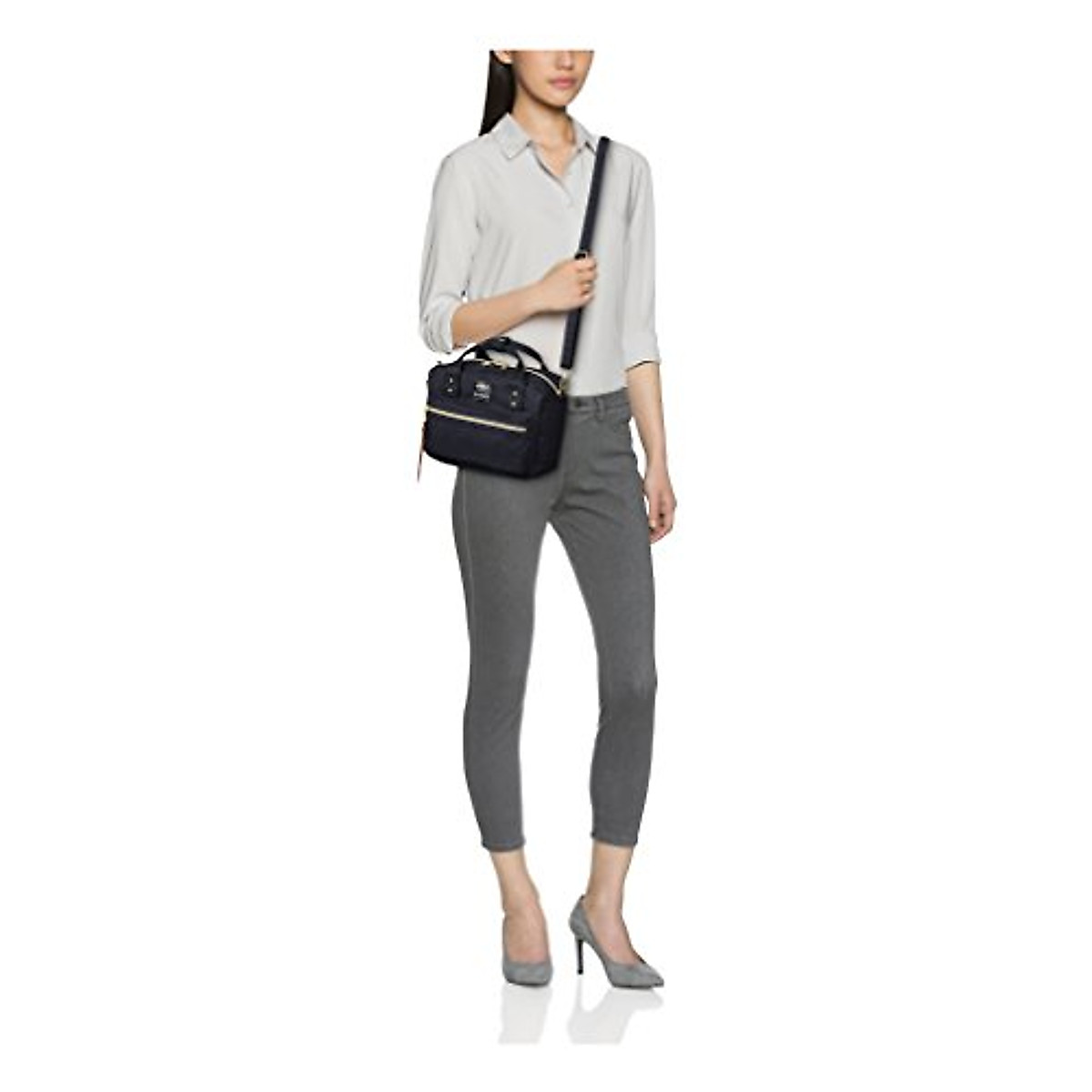 anello(アネロ) 2-Way Mini Boston Bag, NVY