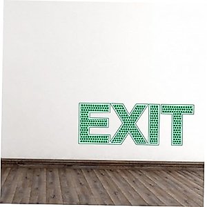 JECOMPRIS 2pcs Exit Sticker Exit Luminous Sticker Exit Photoluminescent Signs Stickers Noctilucence Exit Sign Exit Decal Exit Wall Sticker Emergency Door Exit Sign Exit Wall Decal Green