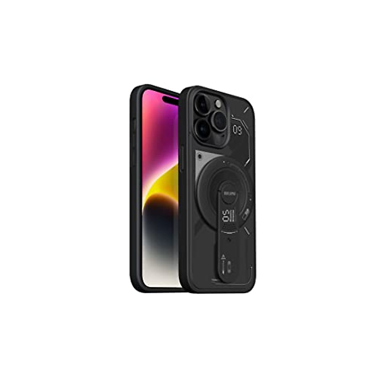 Aulumu [Compatible with MagSafe] for iPhone 14 Pro Max & Magnetic Phone Grip, Includes Phone case and Magnetic Phone Holder