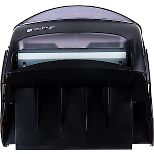 San Jamar T850TBK Black Pearl Integra Plastic Lever Roll Towel Dispenser