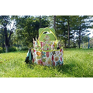 NAYE Garden Tool Set,Cute Gardening Gifts for Women,Birthday Gifts for Mom,Heavy Duty Tool Kit with Gardening Gloves,Garden Tote,Kneeling Pad,Hand Pruner,Trowel,Hand Rake,Weeder,Fork,Transplanter