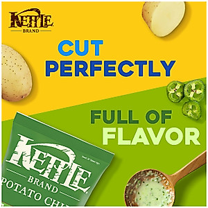 Kettle Brand Jalapeno Kettle Potato Chips, Gluten-Free, Non-GMO, 7.5 oz Bag