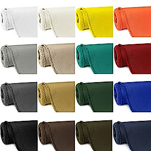 GeeComfy Waterproof Canvas Fabric by The Yard Water-Repellent Oxford Materials 58" Wide 600D Outdoor Indoor Upholstery Fabric Heat Resistant Cloth for Sewing DIY Patio Furniture Cover, 1 Yard Black