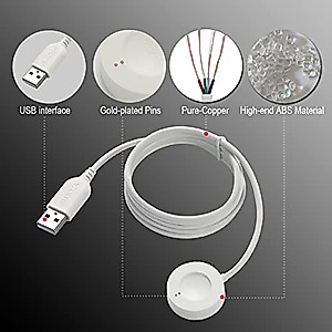 2PACK Charger Dock Compatible with Fossil Julianna,Gen 4 Explorist HR/Gen 5 Garrett Hr/Carlyle/Venture HR/Sport,Emporio Armani,Skagen falster 2,Misfit Vapor 2,Diesel Guard 2.5, Smart Watch