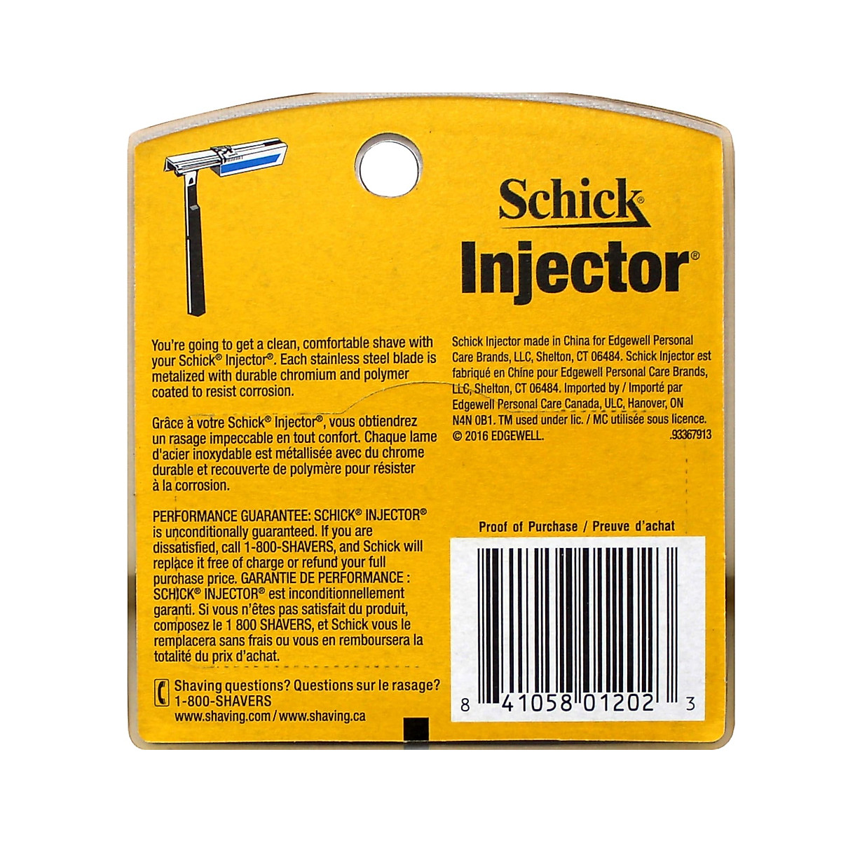 Schick Injector Razor Blade Refills, For Clean, Comfortable Shaves, 7 Ct (Pack of 6)