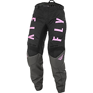 Fly Racing 2022 Youth Girl's F-16 Pants (Grey/Black/Pink, 26)