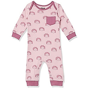 Amazon Essentials Disney | Marvel | Star Wars | Princess Baby Girls' Cotton Coveralls, Pack of 3, Star Wars Tiny Rebel, 18 Months