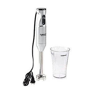 Cuisinart Hand Blender, Smart Stick 2-Speed Hand Blender- Powerful & Easy to Use Stick Immersion Blender for Shakes, Smoothies, Puree, Baby Food, Soups & Sauces, Silver, CSB-175SVP1