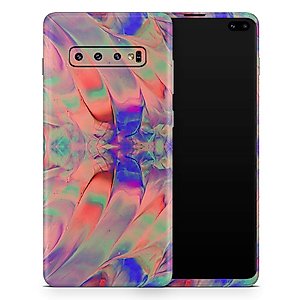 DesignSkinz Liquid Abstract Paint Remix V64 Protective Vinyl Decal Wrap Skin Cover Compatible with The Samsung Galaxy S20 (Screen Trim & Back Glass Skin)