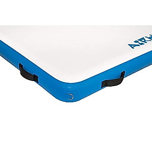 Airhead WATERMAT AIR Inflatable Deck, 8 ft. w Pump, White/Blue