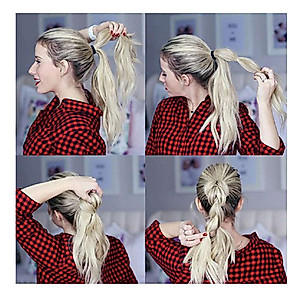 Driew Small Hair Ties, 200 pcs Mini Black Hair Ties Tiny Ponytail Holder Soft Elastic Rubber Bands Black