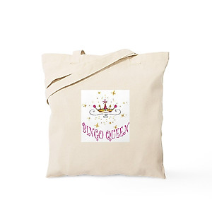 CafePress BINGO QUEEN Tote Bag Natural Canvas Tote Bag, Reusable Shopping Bag