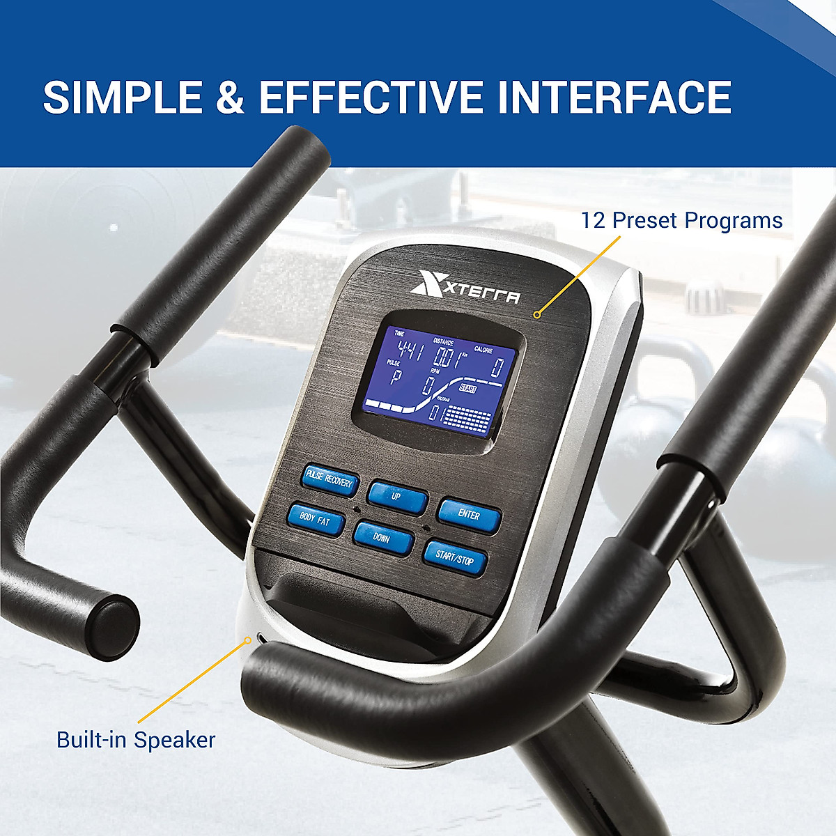 XTERRA Fitness SB150 Recumbent Exercise Bike, Black