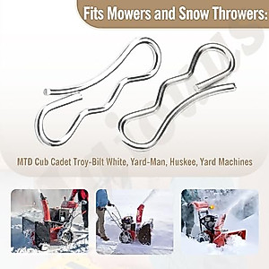 Haiouus 714-04040 Bow Tie Cotter Pin / Shear Pins Compatible with Cub Cadet MTD Troy-Bilt Craftsman 194208 Ryobi Husqvarna 532194208 & More Brands, for 714-04040 71404040 714-0104 (30-Pack)