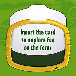 John Deere Kids Early Learning Activity Tablet - Read, Play, Press & Learn Electronic Activity Pad Reader With Removable Cards for Toddlers, ... & Answer Activity Desk (Press, Play & Learn)