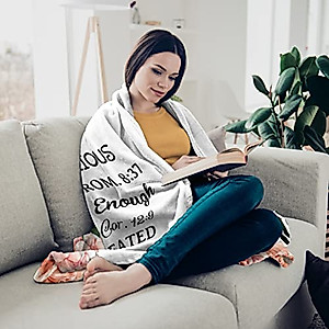 Kituzol Christian Gifts Blanket 50"x60" - Religious Gifts for Women - Christian Birthday Gifts - Best Christian Inspirational Gift - Faith Gifts for Women Throw Blankets - Awesome Spiritual Gifts Idea