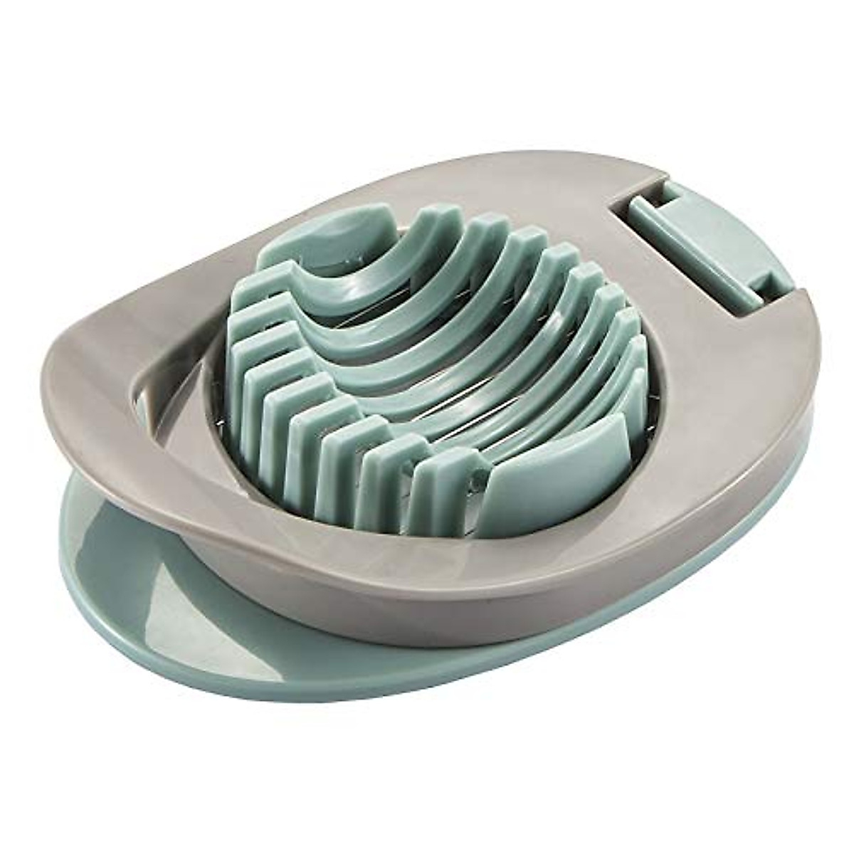 Ortarco Egg Slicer for Boiled Eggs Strawberry Cutter with Stainless Steel Wire （Green）