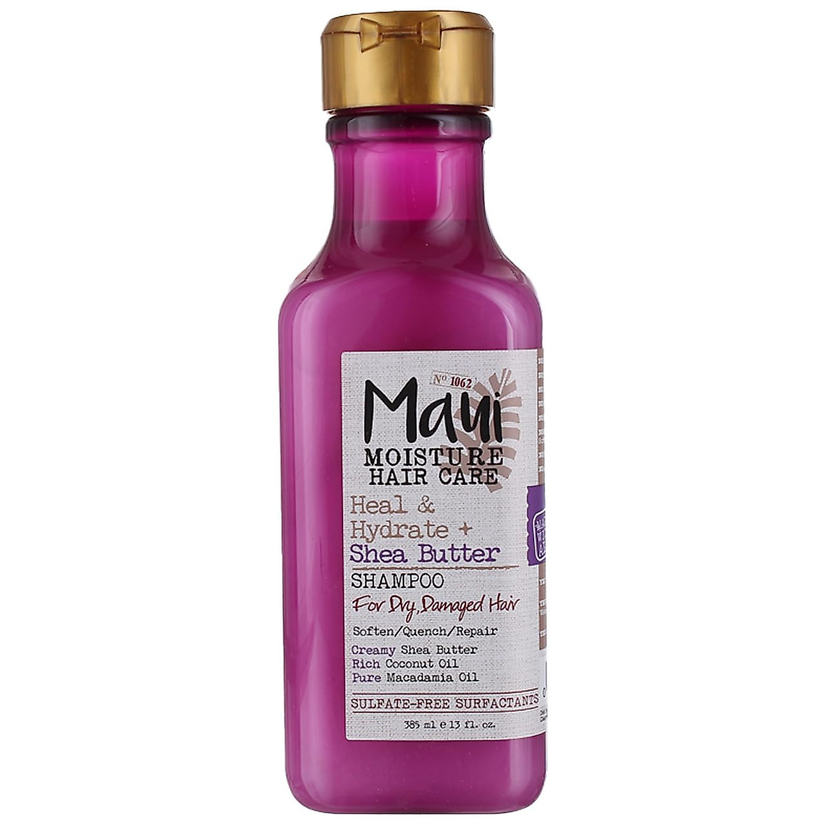 Maui Moisture Shampoo Shea Butter 13 Ounce (Heal & Hydrate) (385ml) (Pack of 2)