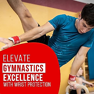 Reisport Gymnastic Wrist Support, Unisex One Size Wrist Support for Pull-up, Premium Leather Wrist Protection, Wrist Support with Hook & Loop Closure, Wrist Wraps for Weightlifting, Strength Training