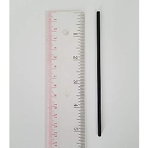 MRMX Brand 1,000ct Black Plastic Sipping Stir Straws for Coffee, Cocktail drinks 5.25" long comes in a Reclosable Poly Zip Lock Bag