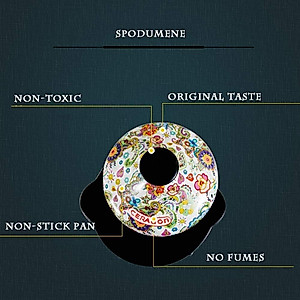 Ceramic Tagine Pot 2L Ceramic Casserole with Flower Pattern|Tagine Pot With Lid for Braising Slow Cooking|Without Lead Cooking Healthy Food