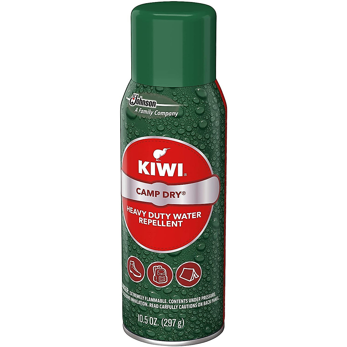 Kiwi Heavy Duty Water Protector, Camp Dry, Long Lasting & Breathable Water Protection, Effective on Leather, Canvas, Outdoor Gear & All Breathable Material, 10.5 OZ (Pack of 6)