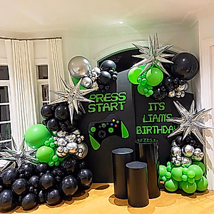 NISOCY Lime Green Latex Balloon Arch Garland Kit,102PCS 18In 12In 10In 5In for Birthday Wedding Baby Shower Jungle Summer Fruit Green Theme Anniversary Celebration Decoration