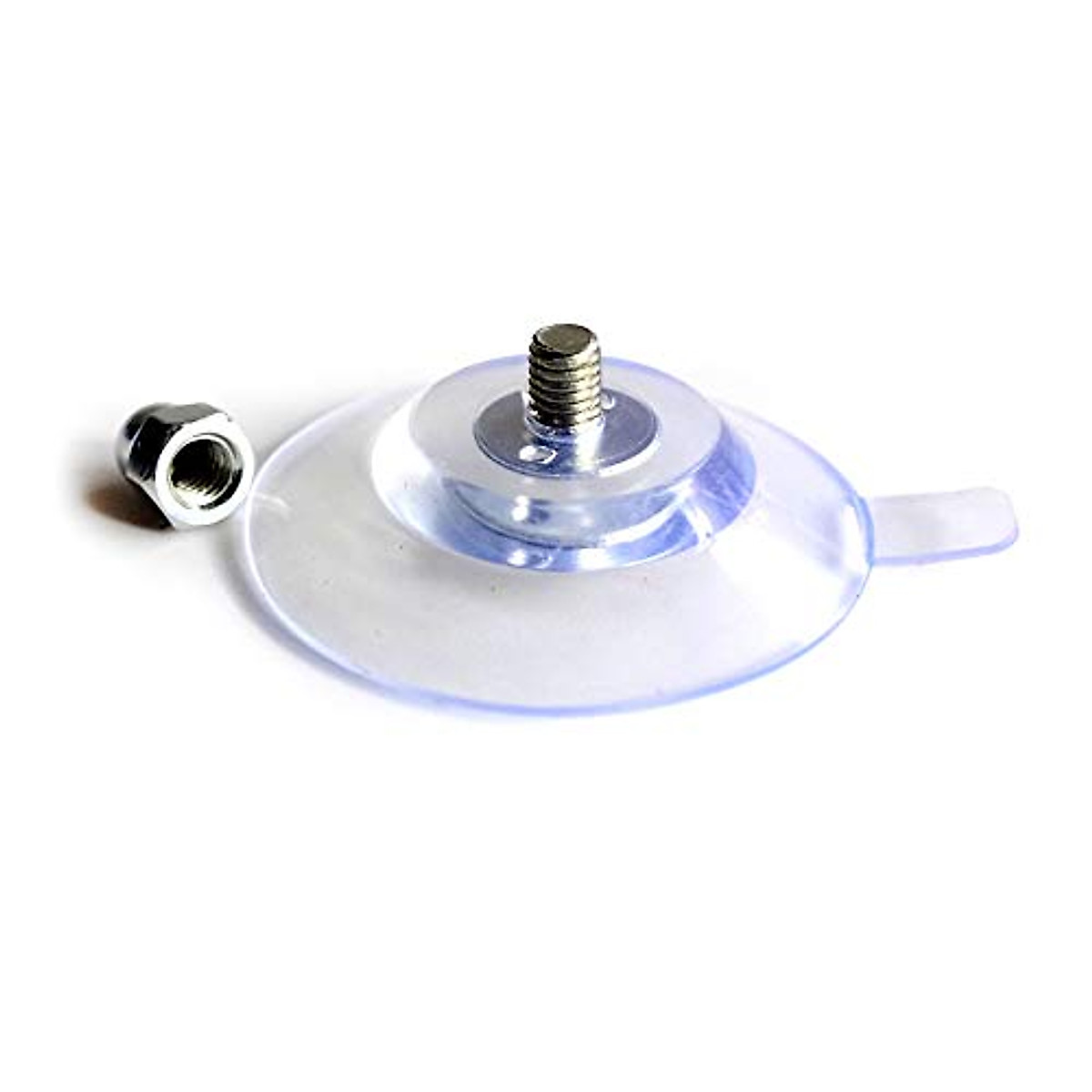 DANXQ Clear PVC M5 Thread Screw Suction Cup with Cap Nut, Diameter 4 CM 1.57 Inch,6 PCS,Recommended (M5-D4 CM)